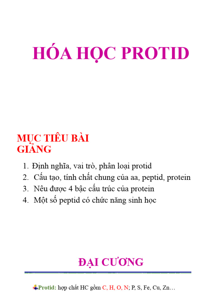 Hoa Học Và Chuyển Hóa Protid | PDF