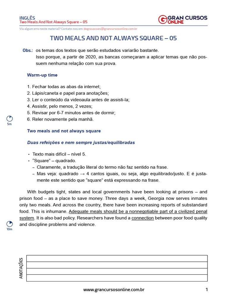 Resumo 516375 Roberto Witte 256243635 Ingles Textos 2022 Aula 92 | PDF | Linguística