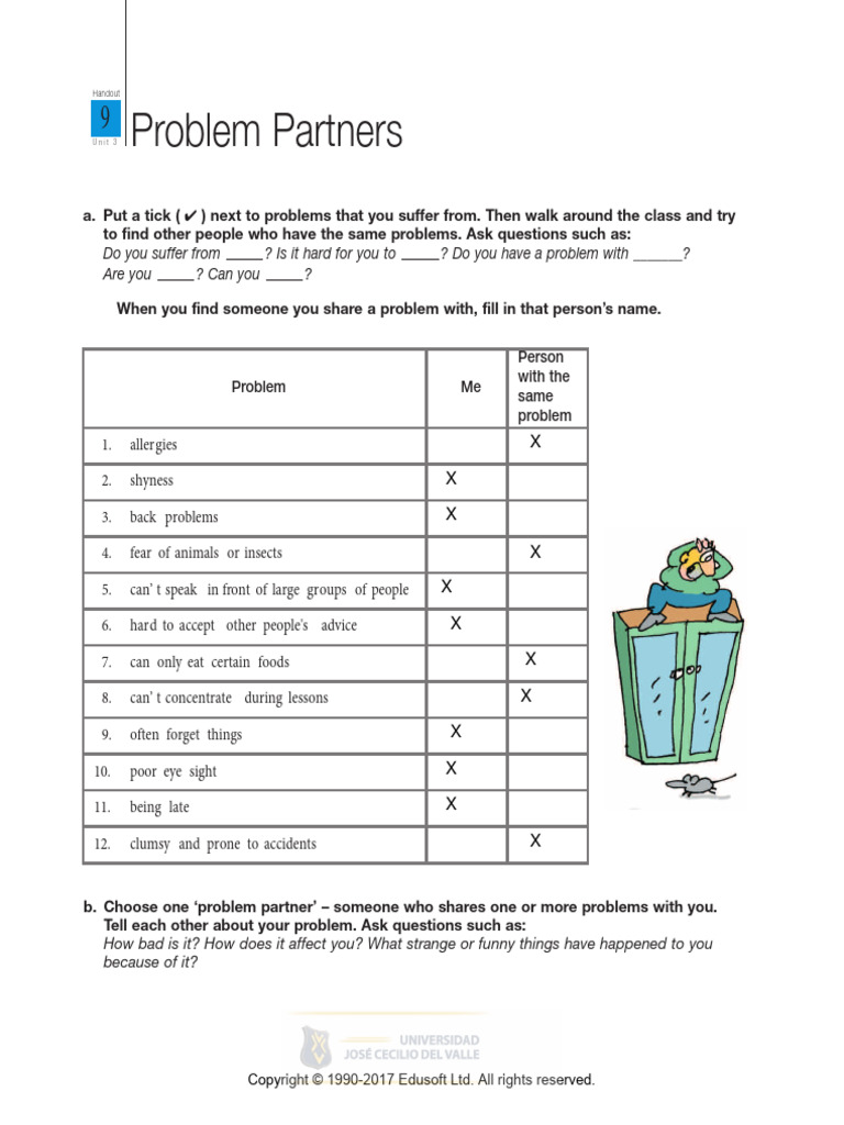 03 Intermediate II Handout 9 Unit 3 Problems Problem Partners | PDF