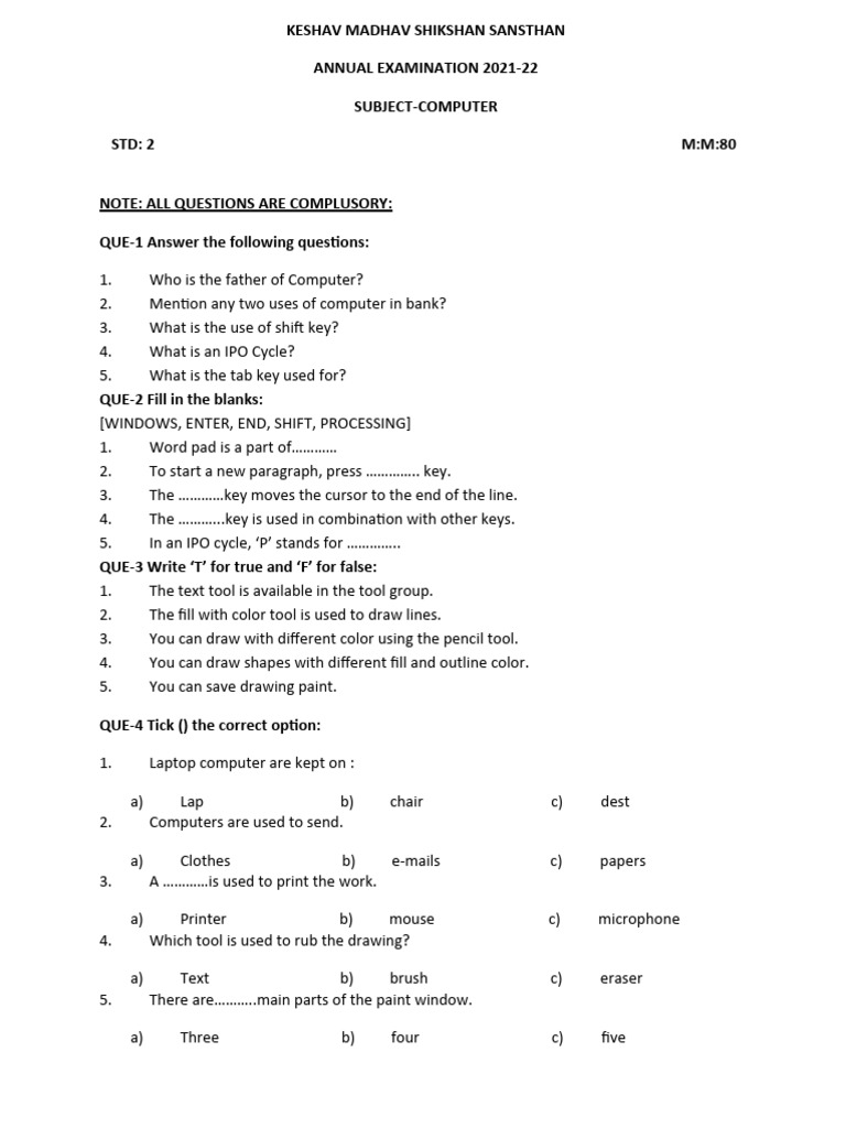 2 Computer 2021-2022 | PDF | Office Equipment | Computing