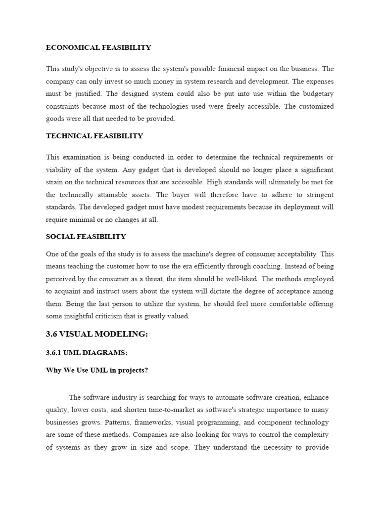 Economical Feasibility | PDF | Use Case | Unified Modeling Language