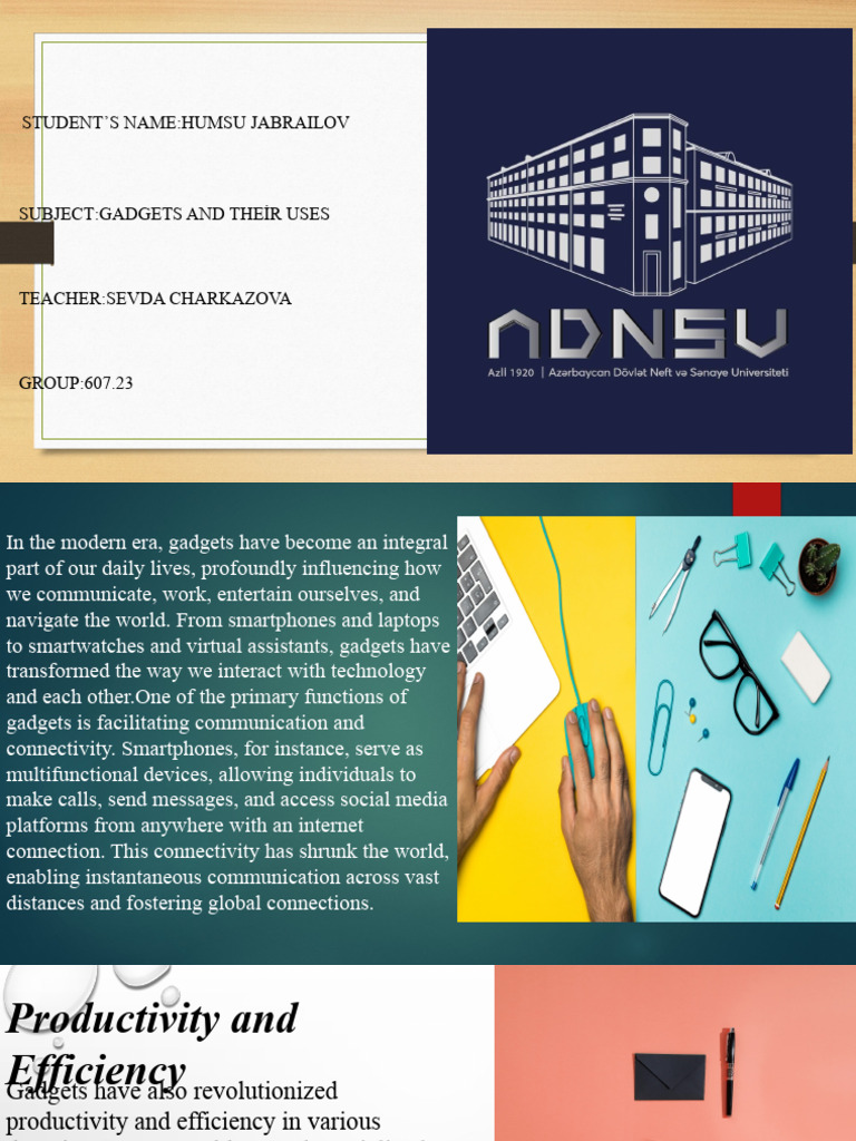 Gadgets and Their Use | PDF | Electronic Waste | Wearable Technology