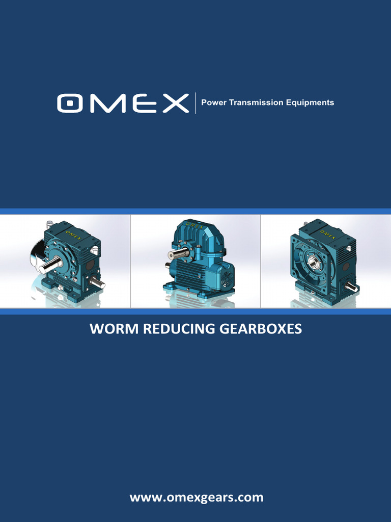 OMEX Worm Gearbox Solutions | PDF | Gear | Engines