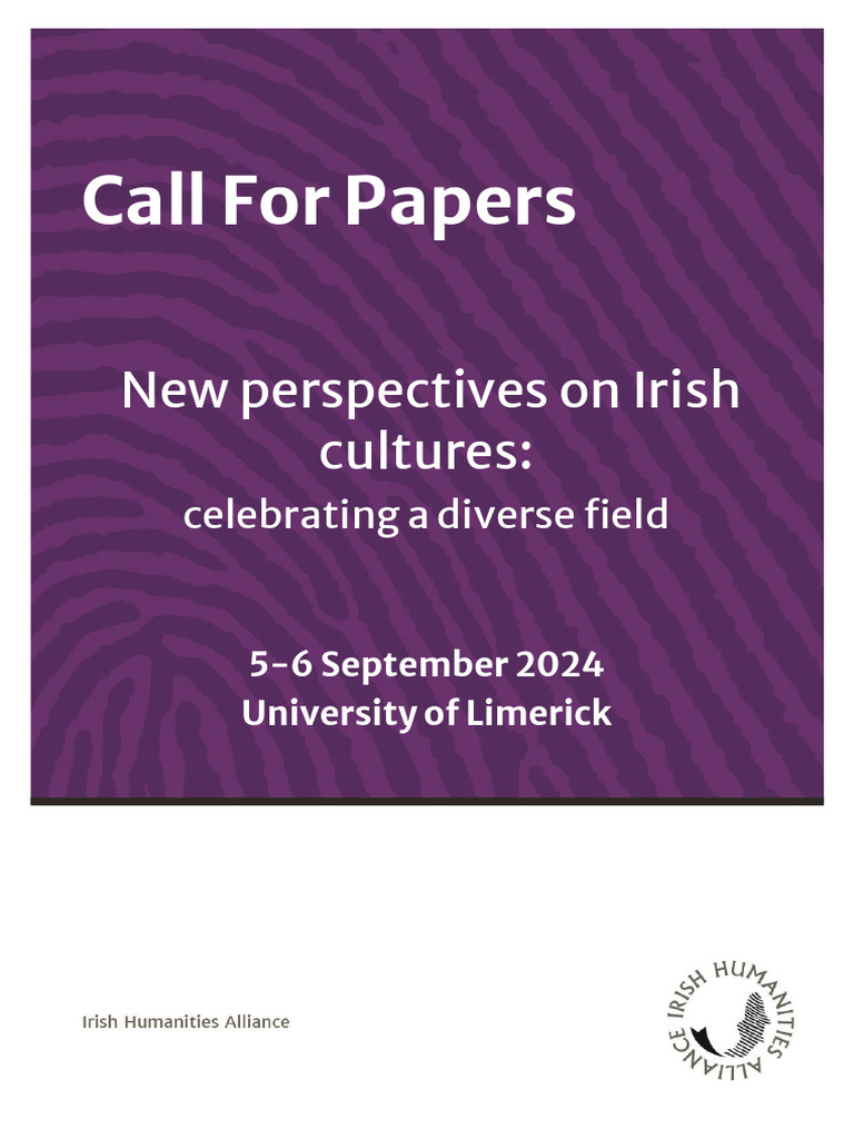 Call For Papers New Perspectives On Irish Cultures PDF | PDF | Cultural ...