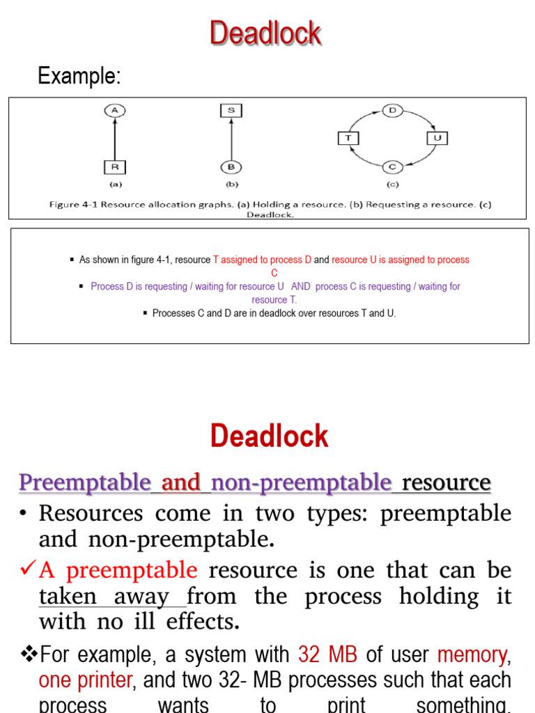 Deadlock Print 5 Pdf Software Engineering Computing