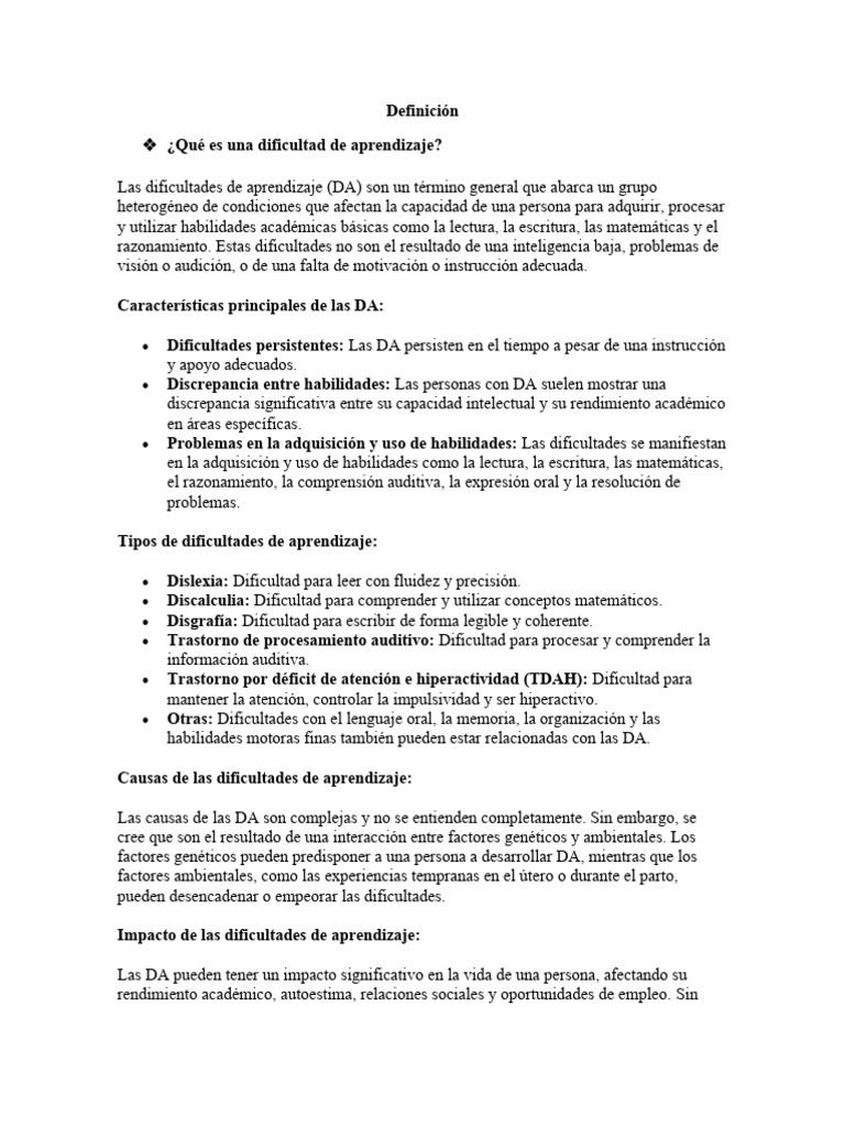 Actividad 1 | PDF | Aprendizaje | Desorden hiperactivo y deficit de ...