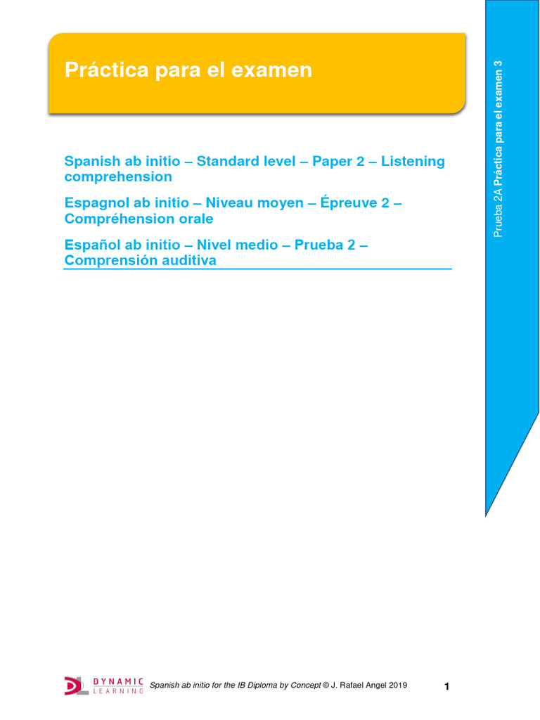 Prueba 2A - Práctica para El Examen 3 | PDF