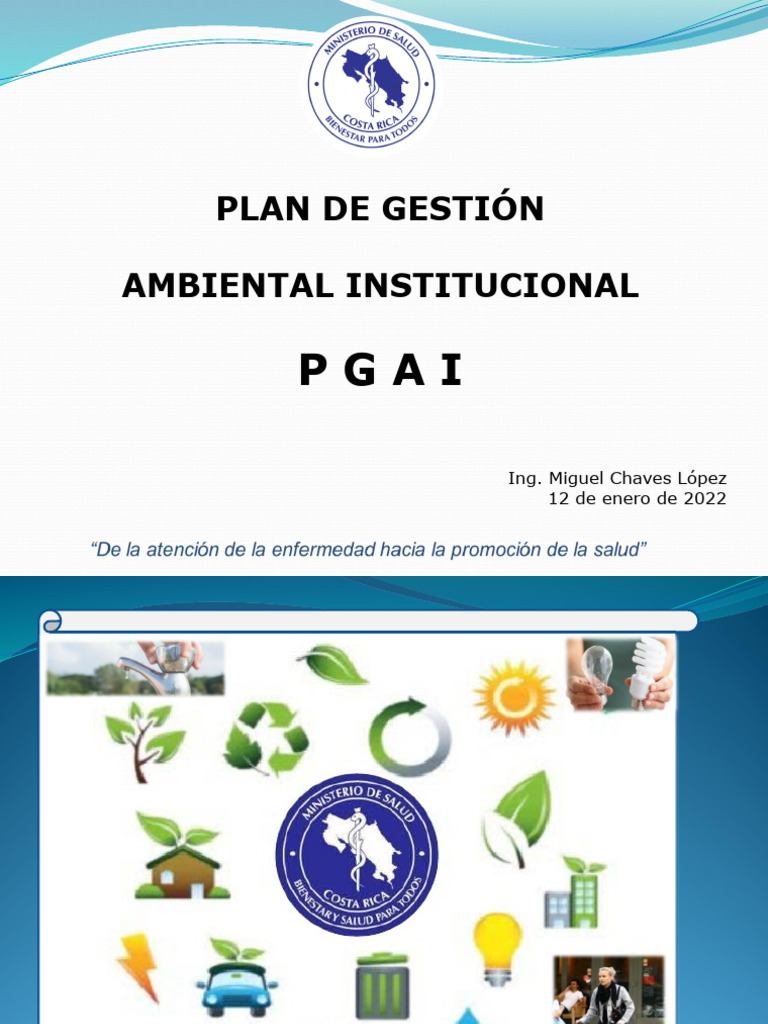 Gestión Ambiental Institucional PGAI | PDF | Entorno natural | Residuos