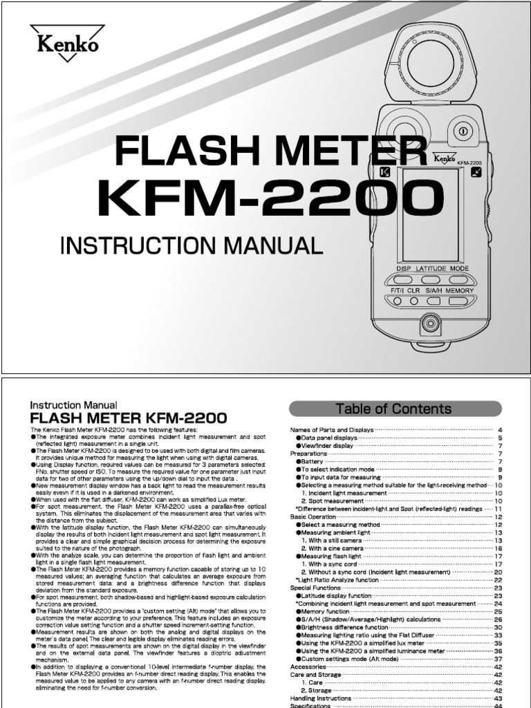 KFM-2200 English | PDF