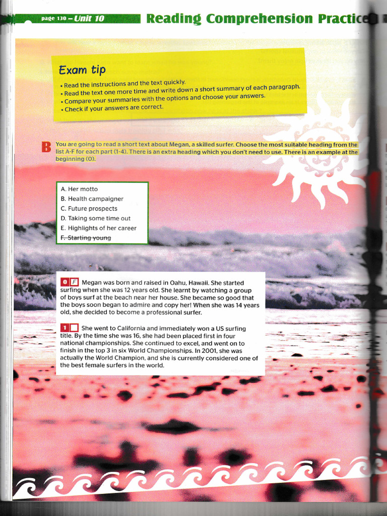 Ffiffi : .Readthetextonemoretimeandwritedownashortsummaryofeachparagraph | PDF | Boardsports ...