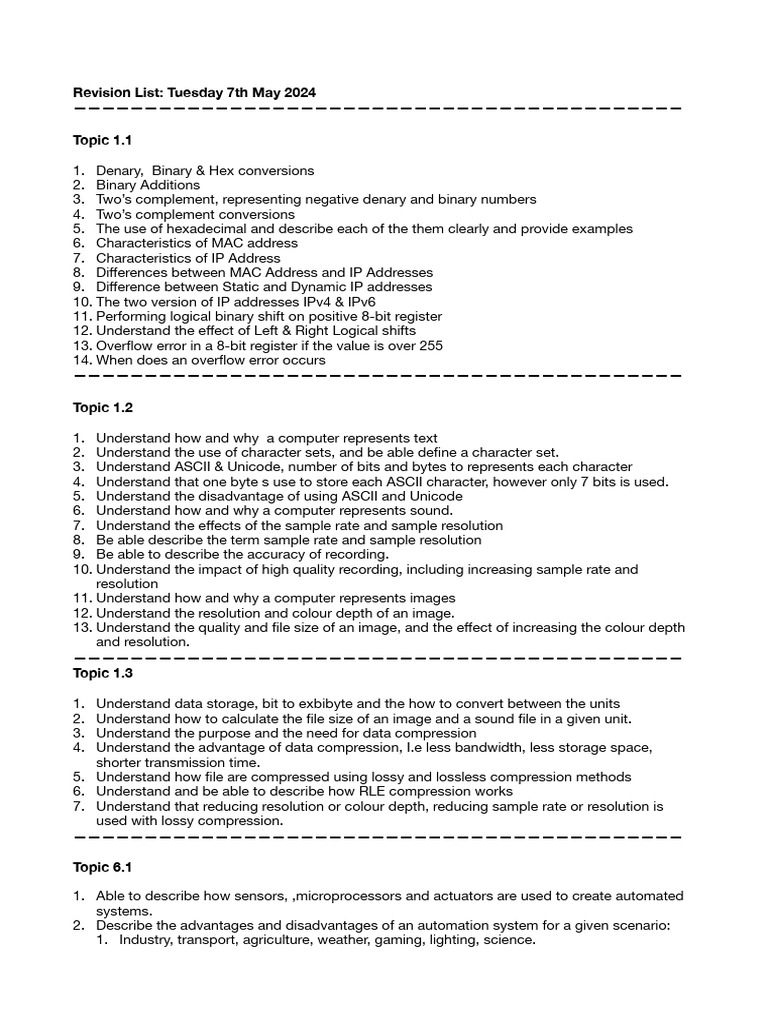 DGCA - Final Day To Day Revision List Revision 1 | PDF | Data ...