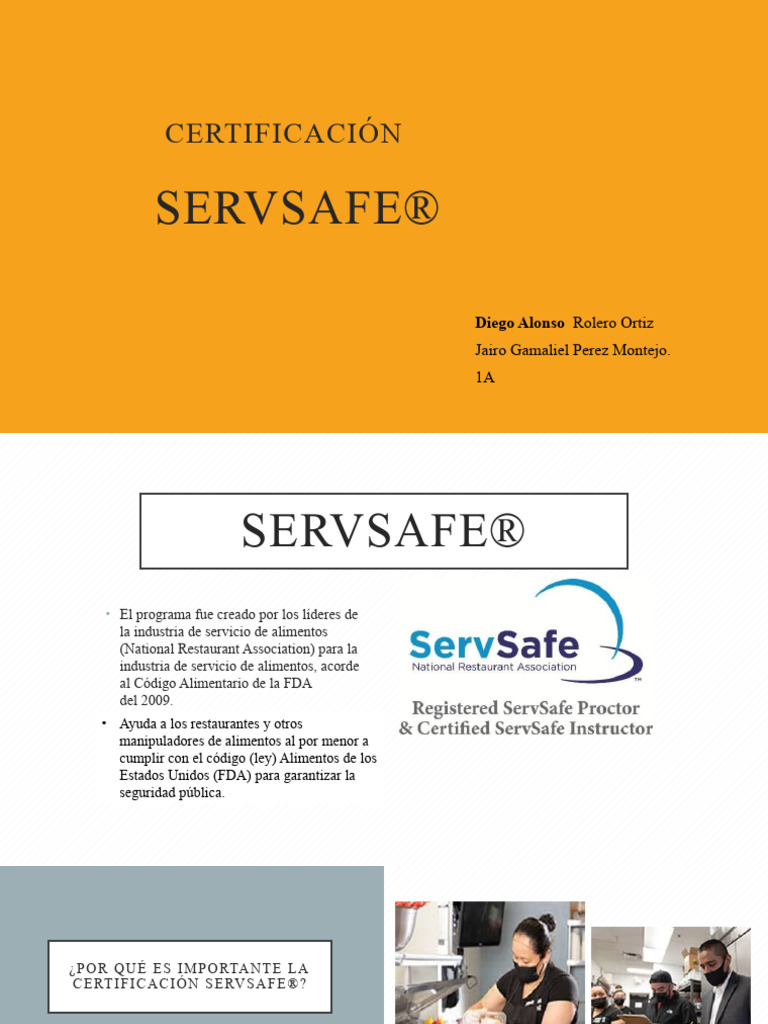 Certificación Servsafe | PDF