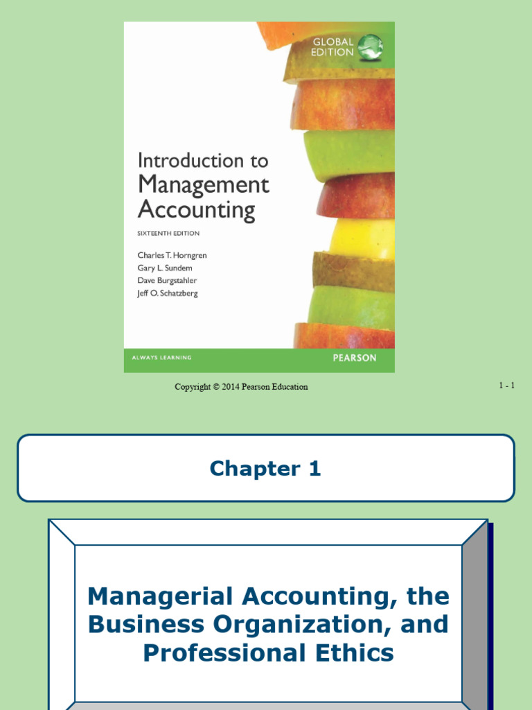 Horngren Ima16 Inppt01 GE | PDF | Accounting | Management Accounting