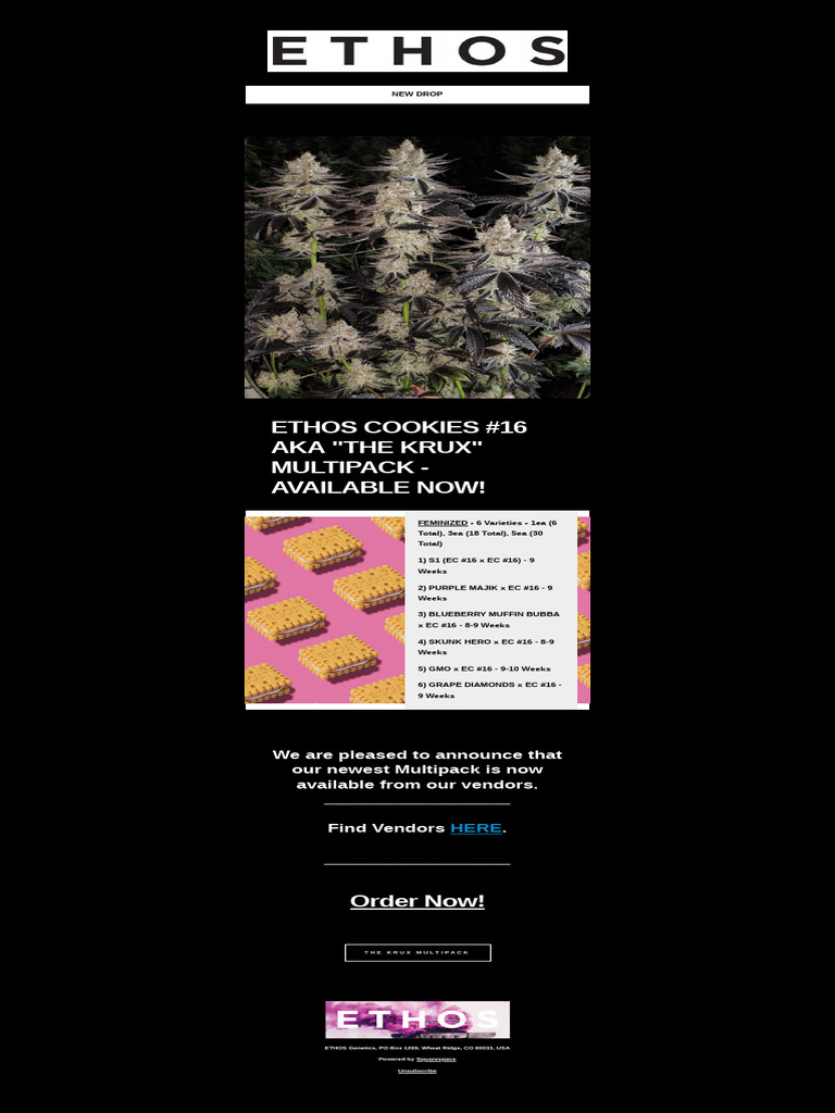 Ethos Cookies #16 Aka "The Krux" Multipack - Available Now! | PDF ...