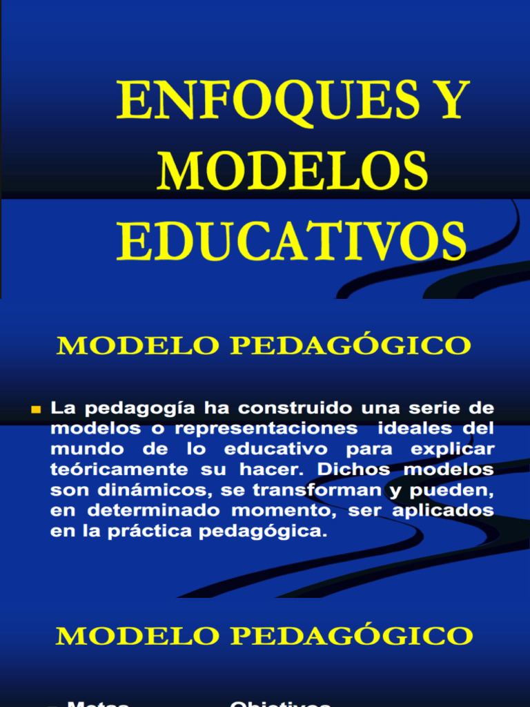3 Modelos Educativos | PDF
