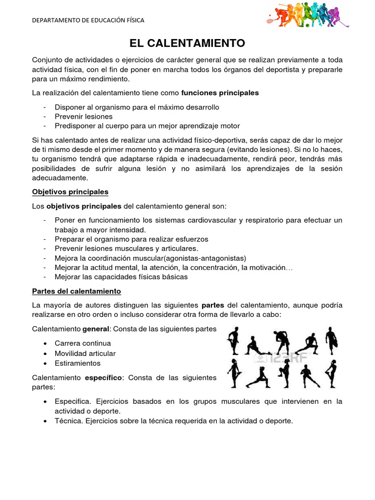 Calentamiento y Vuelta A La Calma | PDF | Rodilla | Respiración