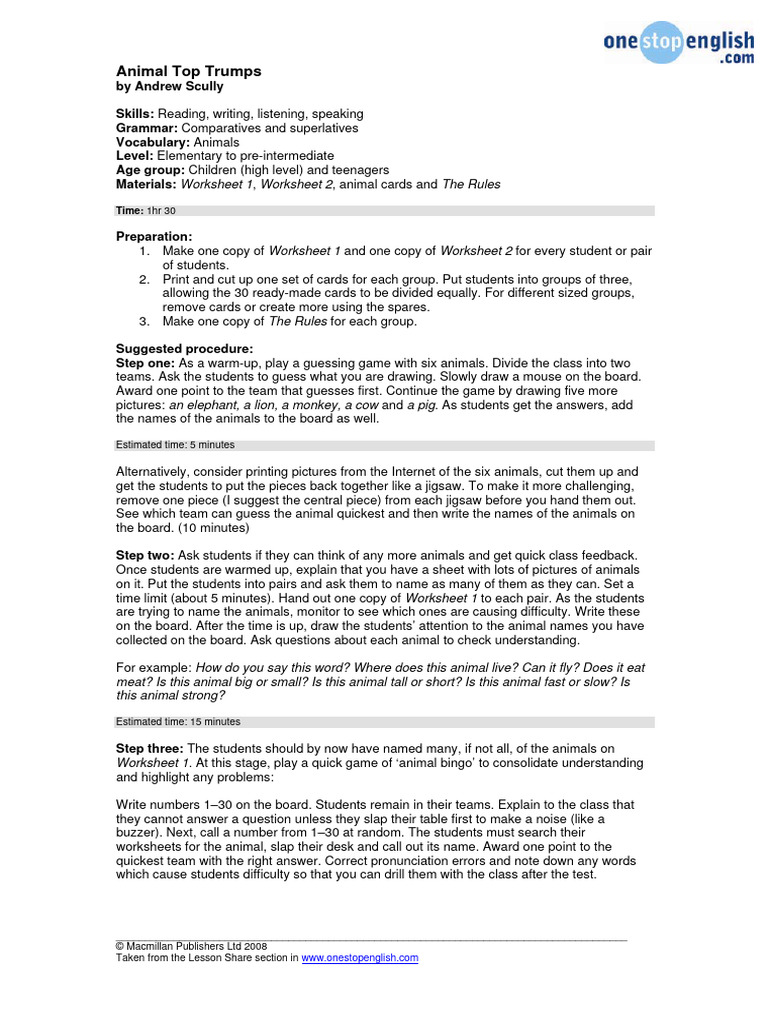 Animal Top Trumps by Andrew Scully | PDF | Elephant