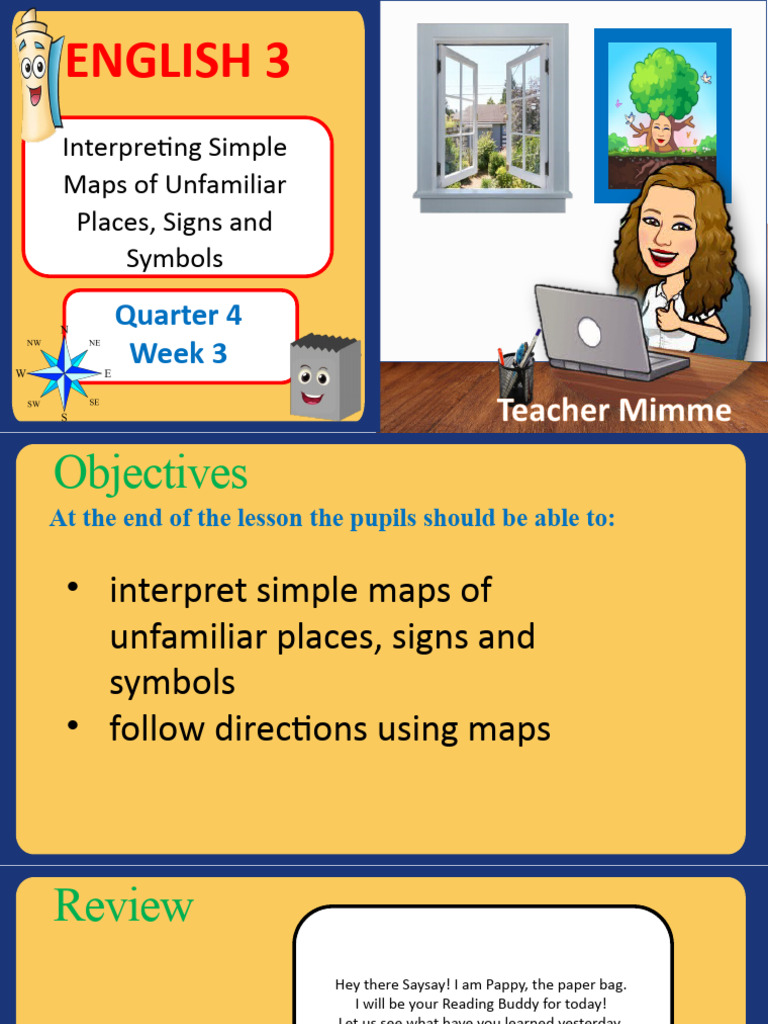 Interpreting Simple Maps of Unfamiliar Places, Signs and Symbols ...