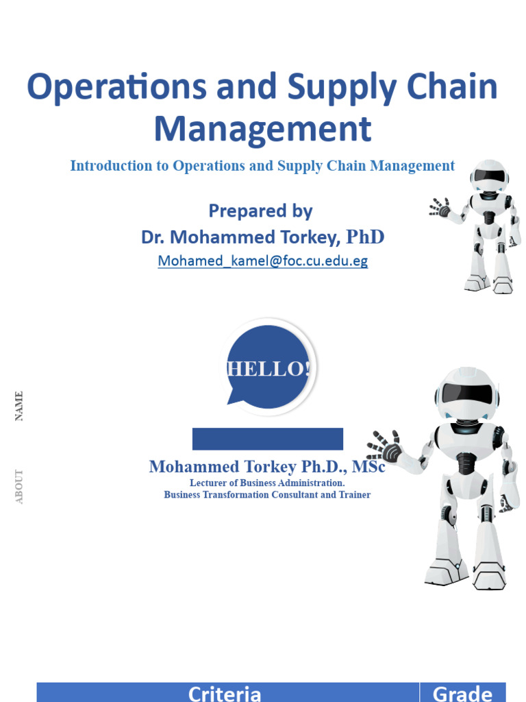 Operations and Supply Chain Management Guide | PDF | Supply Chain ...