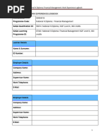 Public Management Work Experience Logbook | PDF | Budget | Experience
