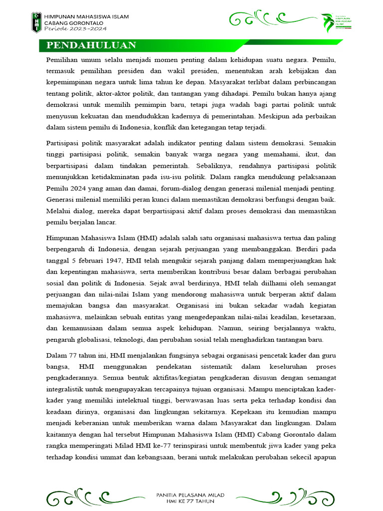 Proposal Raker Hmi | PDF