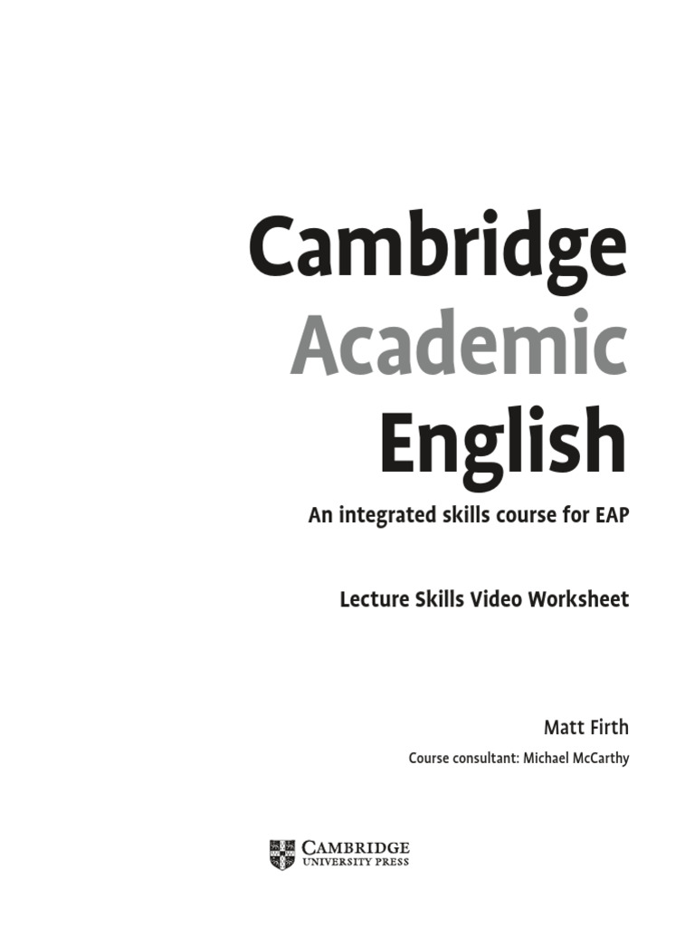EAP Worksheets | PDF | Human Communication