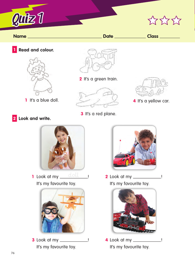 Kids Zone 1 - Tests | PDF