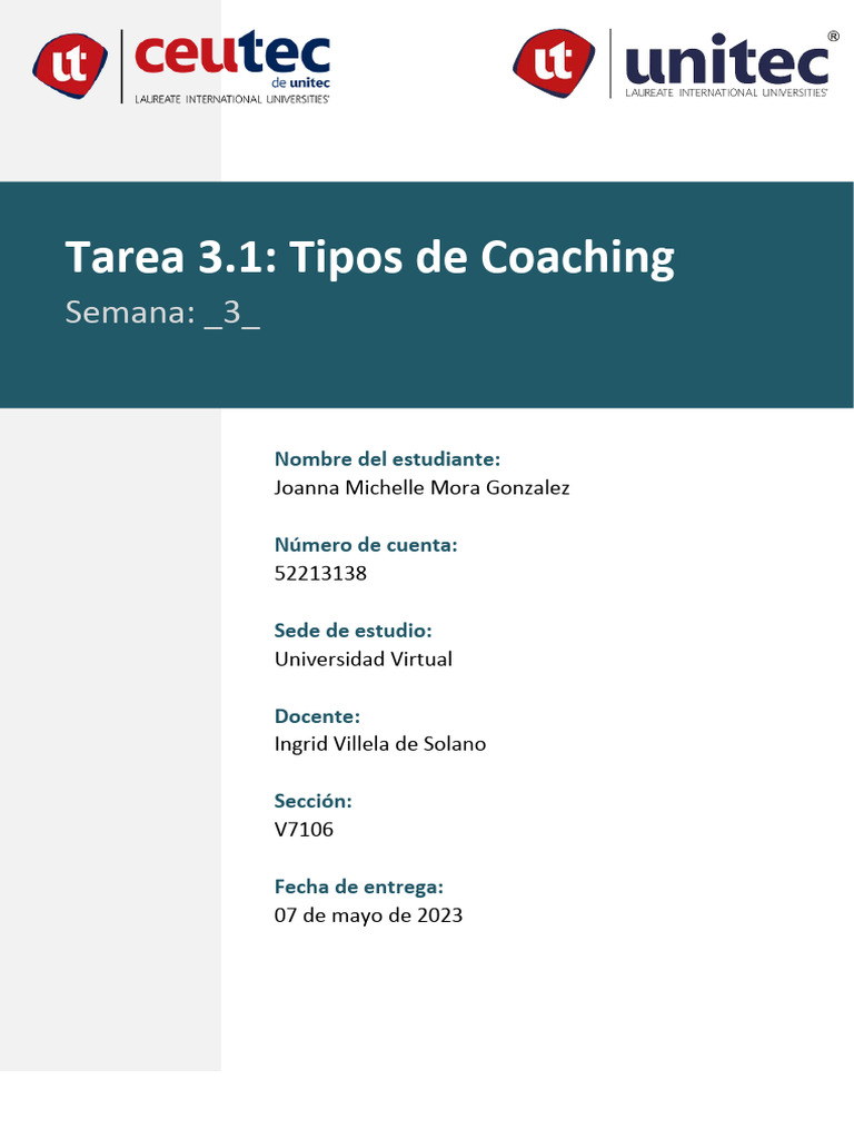 Guía de Tipos de Coaching | PDF | Liderazgo | Toma de decisiones