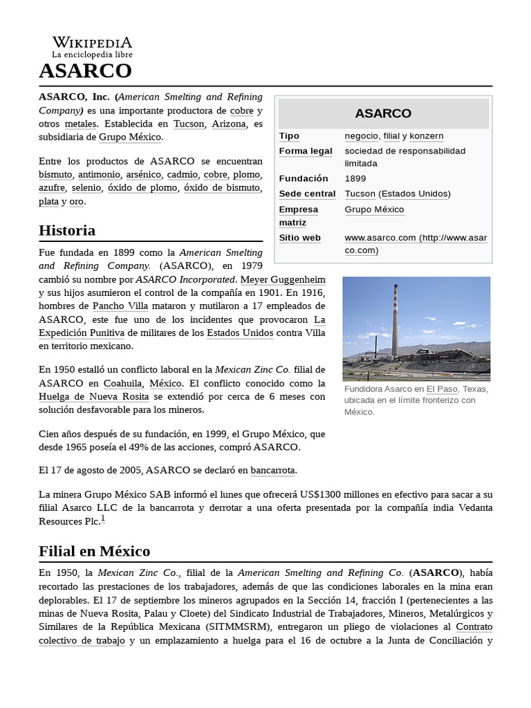 ASARCO | PDF