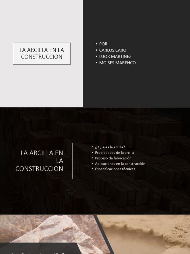 Arcilla en la Construcción: Usos y Propiedades | PDF | Arcilla | Ladrillo