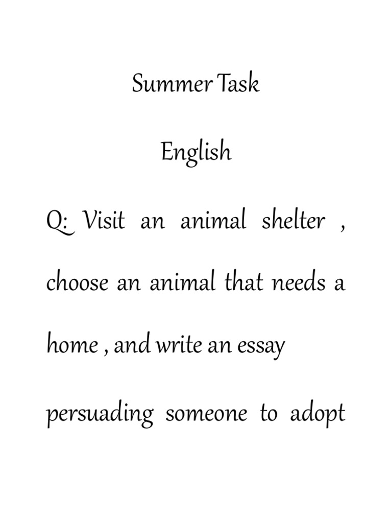 English Summer Task7 | PDF