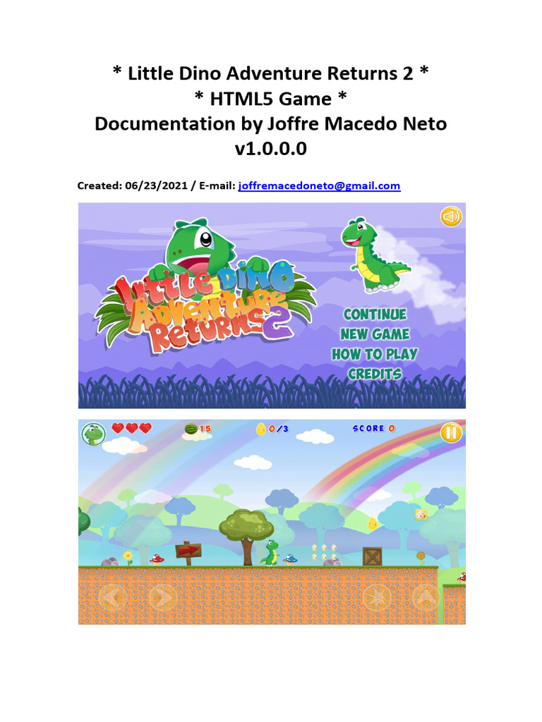 Documentation Little Dino Adventure Returns2 | Download Free PDF | Computing | Software