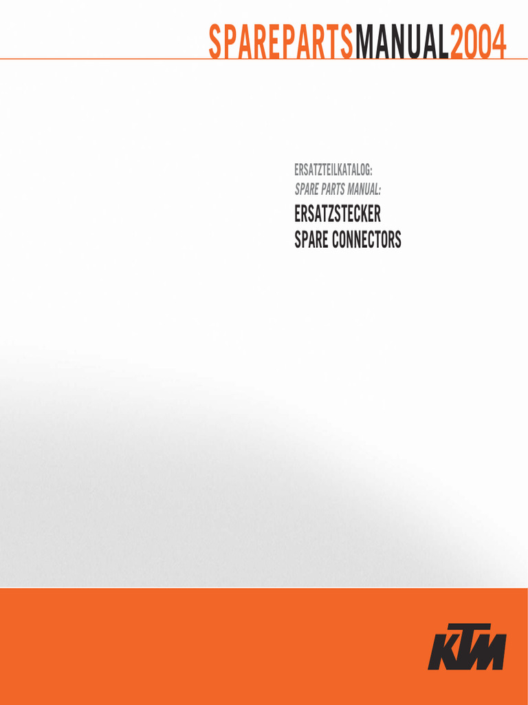 KTM - LC4 - 2004 - Spare Connectors | PDF