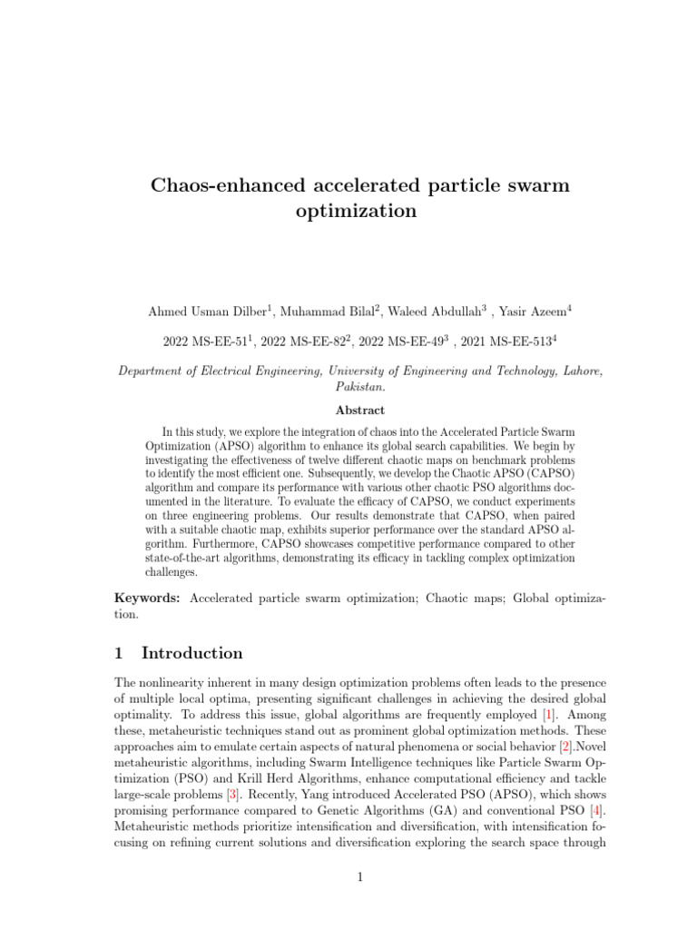 Apso | Download Free PDF | Chaos Theory | Mathematical Optimization