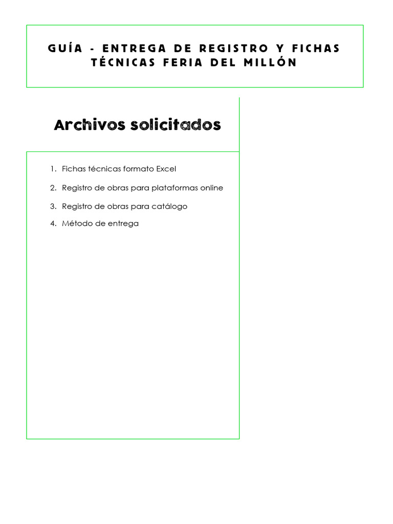 Guia Entrega de Registro | PDF