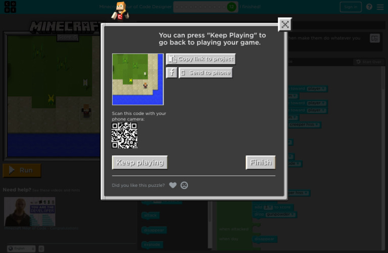 Minecraft Hour of Code Designer #12 | PDF