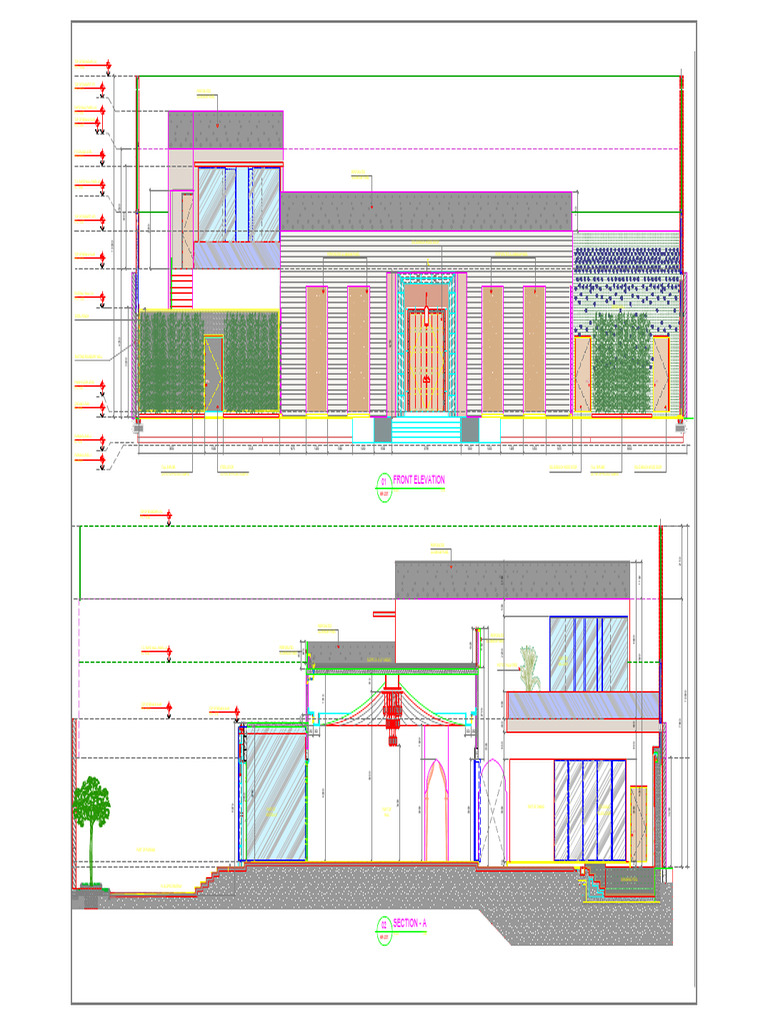 Elevations And Sections 201 Pdf Tourist Attractions Local