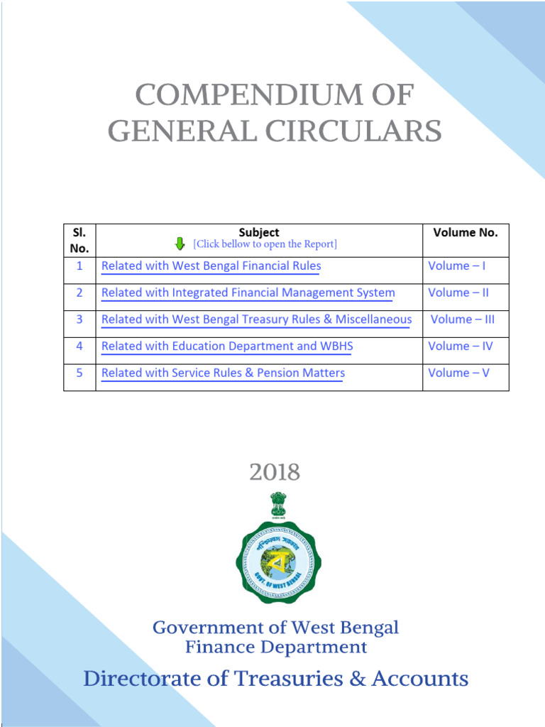 Compendium General Circulars 2018 | PDF | Value Added Tax | Banks