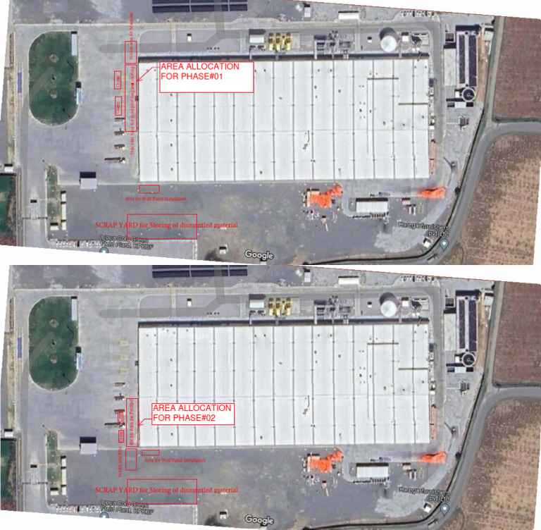 Area For Rolling and Shifting of Sheets at Roof. | PDF | Building ...