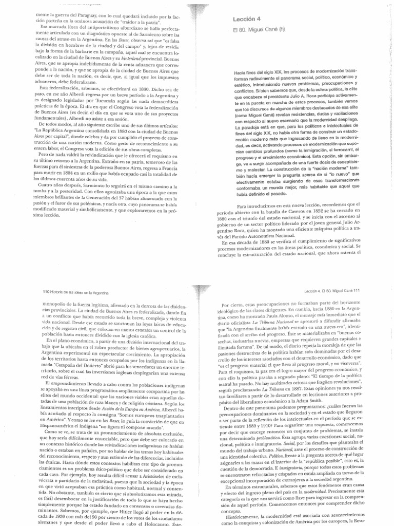 Oscar Teran - Historia de Las Ideas en La Argentina (109-190) | PDF