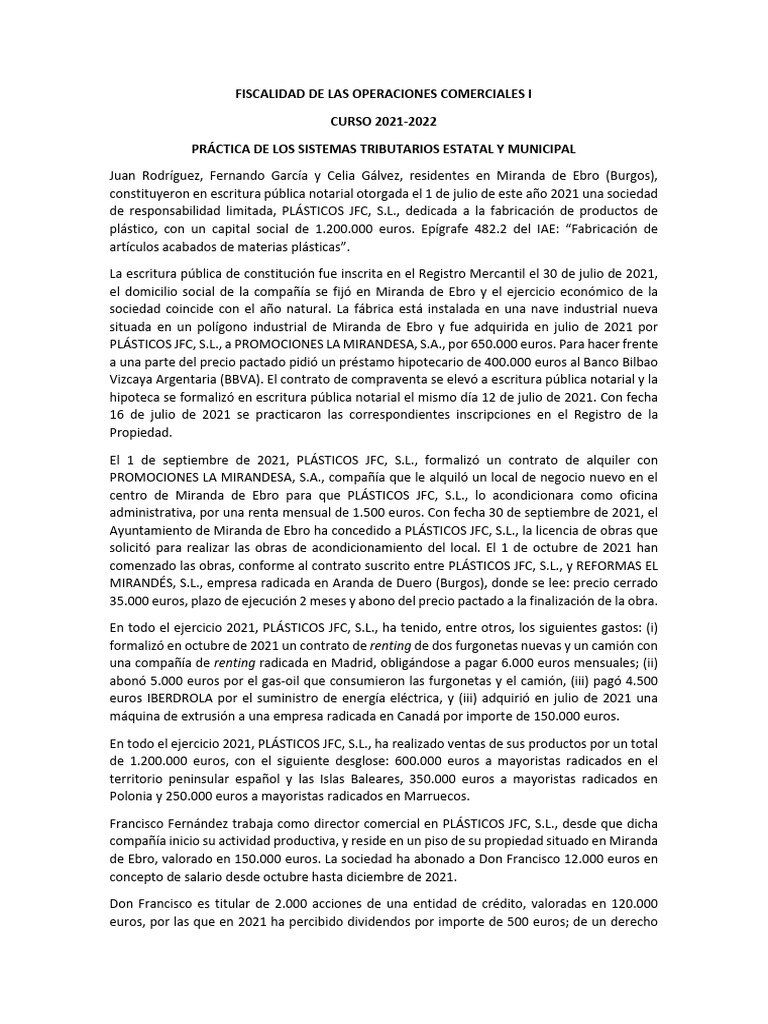 Práctica NO Evaluable 2 | PDF | Hipotecas | Business