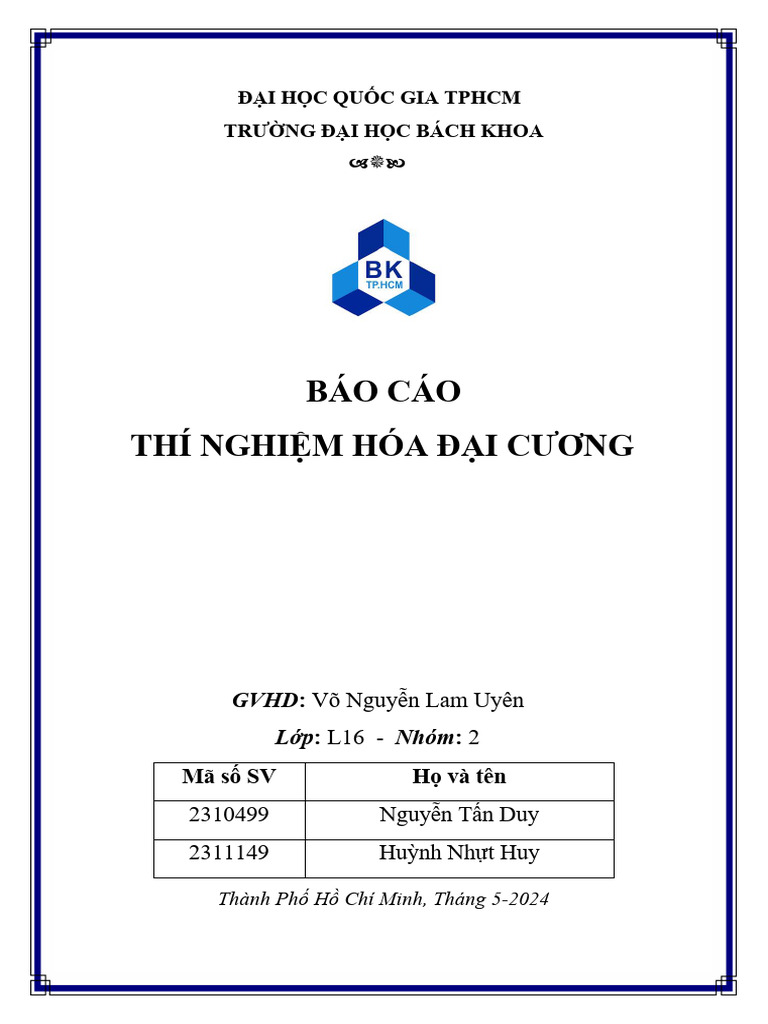 Báo Cáo TN HDC HK 232 | PDF