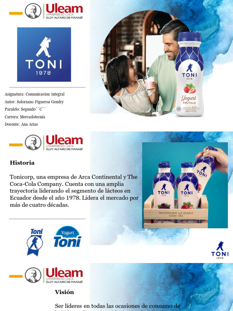 Comunicación Yogurt Tony | PDF | Marketing | Economias