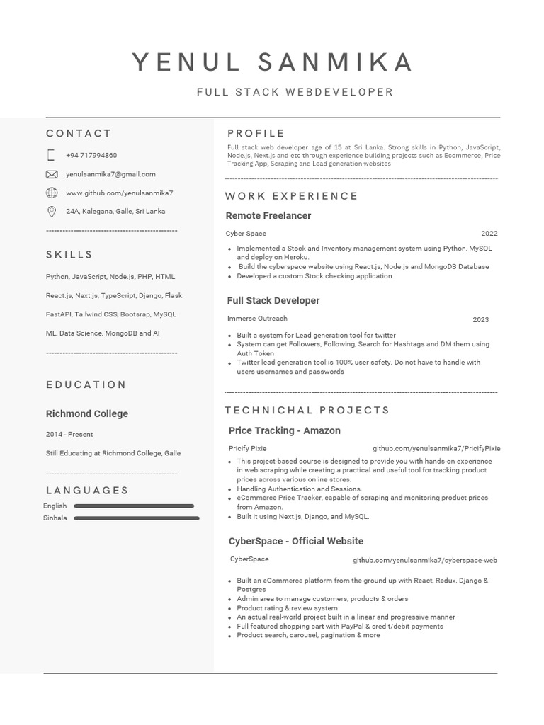 Anonymized - Resume 1 | PDF | World Wide Web | Internet & Web
