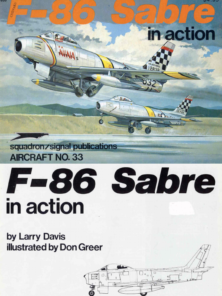 Squadron Signal Aircraft in Action 033 f86 Sabre Compress | PDF