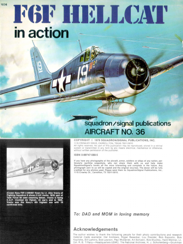 Squadron Signal Aircraft in Action 036 f6f Hellcat - Compress | PDF