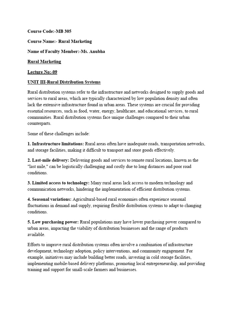 RM Lecture Note Unit III | PDF | Logistics | Market Segmentation