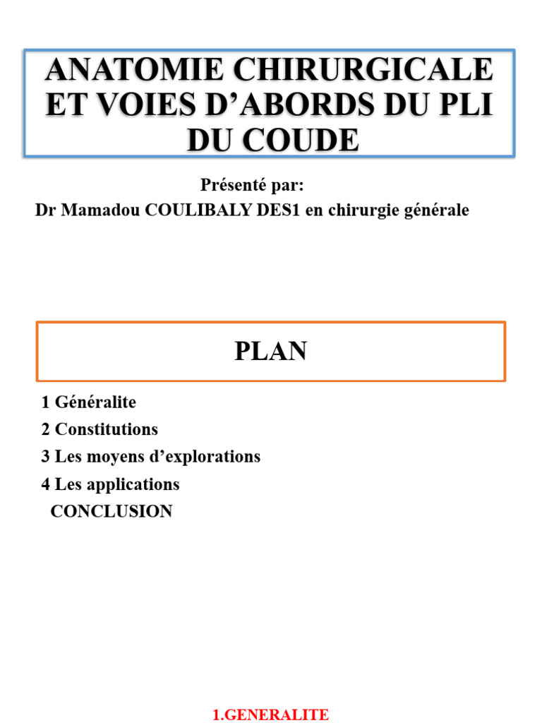Anatomie Chirurgicale Et Voies D'abords Du Coude Des1 | PDF | Bras | Anatomie humaine