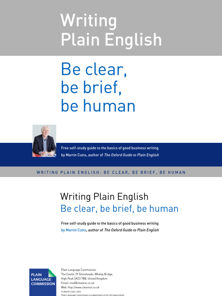 Plain English Course - Martin Cutts | PDF | Brewing | Grammar