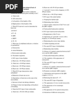 Ecg MCQS | PDF | Electrocardiography | Cardiology